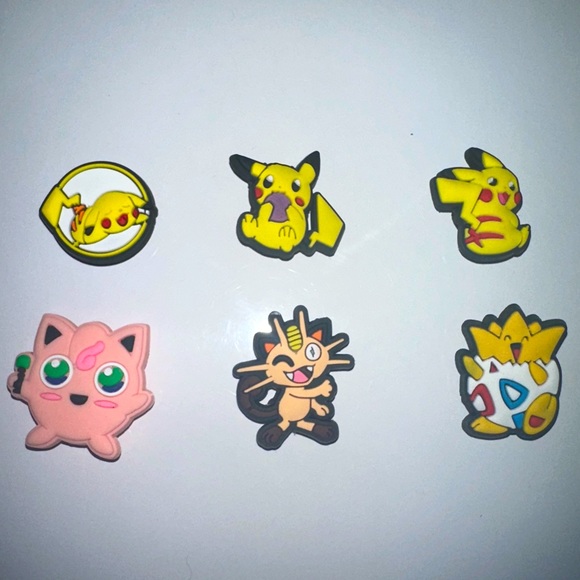 Accessories | Pokmon Themed Charm Set For Crocclogs | Poshmark